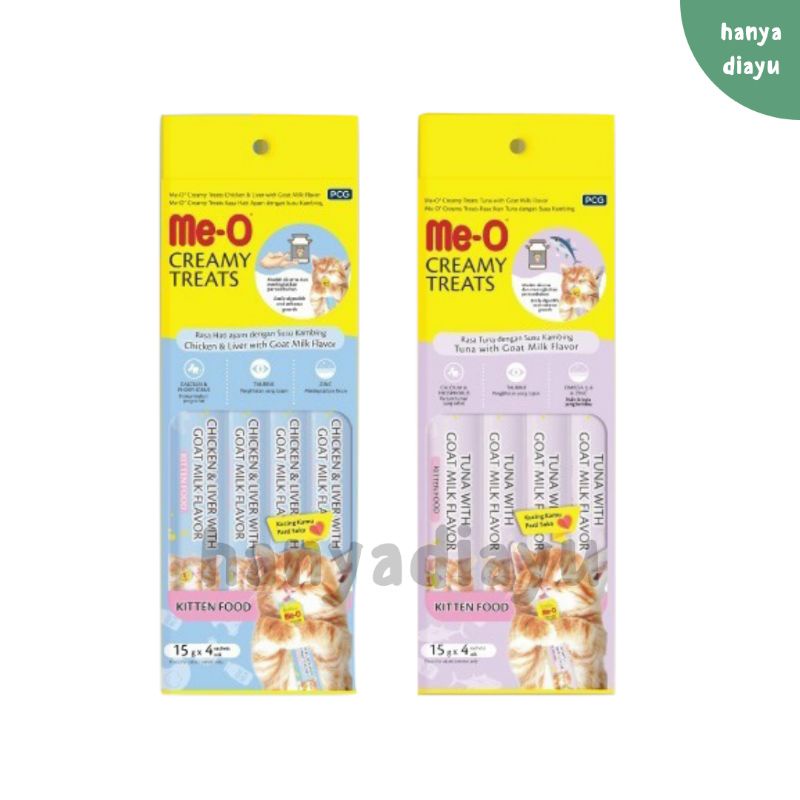 Jual Meo Creamy Treats Kitten Snack Kucing 60 g | Shopee Indonesia