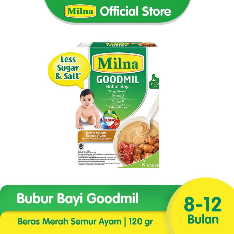 Jual MILNA Goodmil Bubur Khusus 120gr | Shopee Indonesia