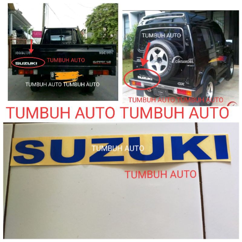 Jual Sticker Stiker Striping List Body Tulisan Suzuki semua Mobil ...