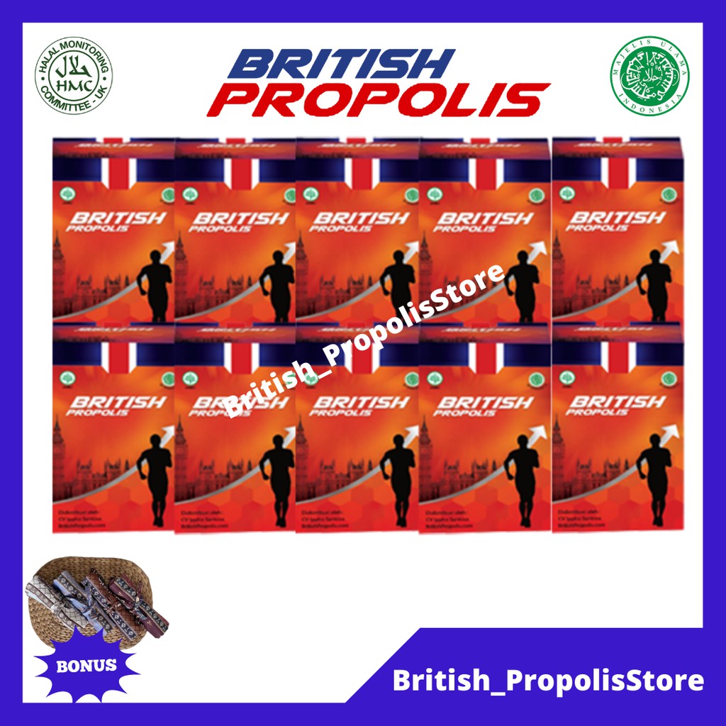 Jual Paket Hemat 10 BOTOL British Propolis Sumplemen Kesehatan 100% ...