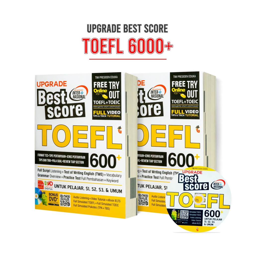 Jual Buku Bahasa Inggris Upgrade Best Score TOEFL 600+ Untuk Pelajaran ...