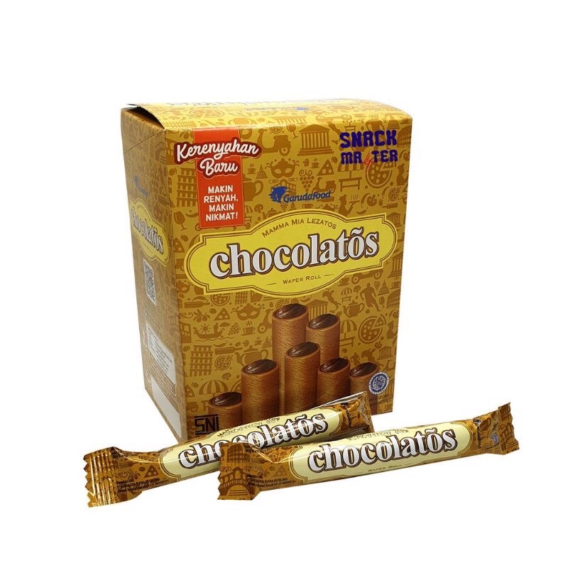 Jual chocolatos original wafer stick chocolatos 500 chocolatos rolls ...