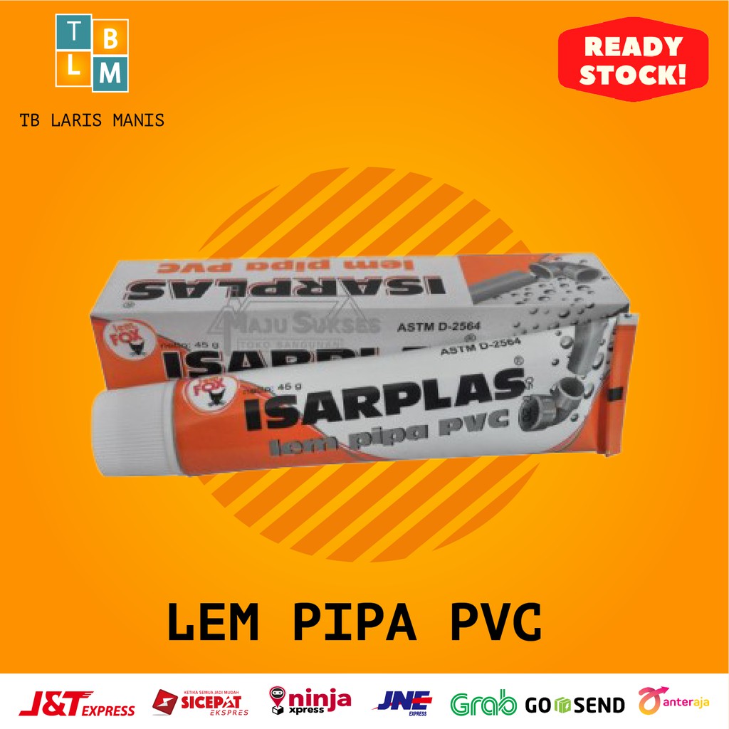 Jual LEM PIPA PVC LEM PIPA ISARPLAS LEM PIPA LEM FOX 45 gram | Shopee Indonesia