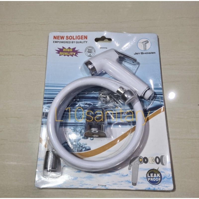 Jual Jet Shower Soligen Set Kepala Washer Toilet / Bidet Soligen White Shower Cebok / Handshower ...