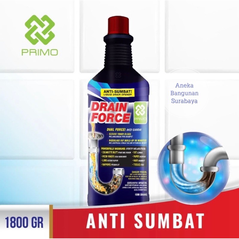 Jual Primo Drain Force anti sumbat wastafel sink toilet septictank ...