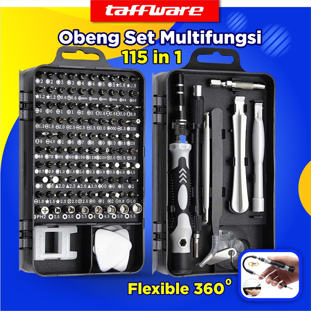 Jual Obeng set HP 115 in 1 Obeng Laptop Obeng Set Multifungsi Alat Bongkar HP | Shopee Indonesia