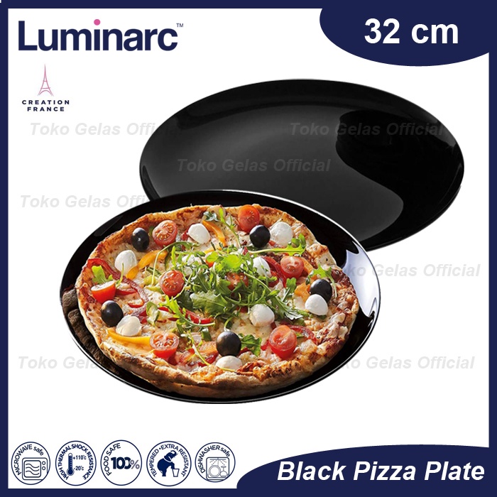 Jual Luminarc Piring Pizza 32 cm Black - Piring Premium - Piring ...