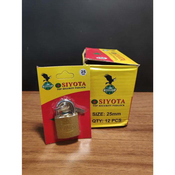 Jual Gembok Kuning Pres Kecil Pagar SIYOTA Padlock 20 25 32 38 mm ...