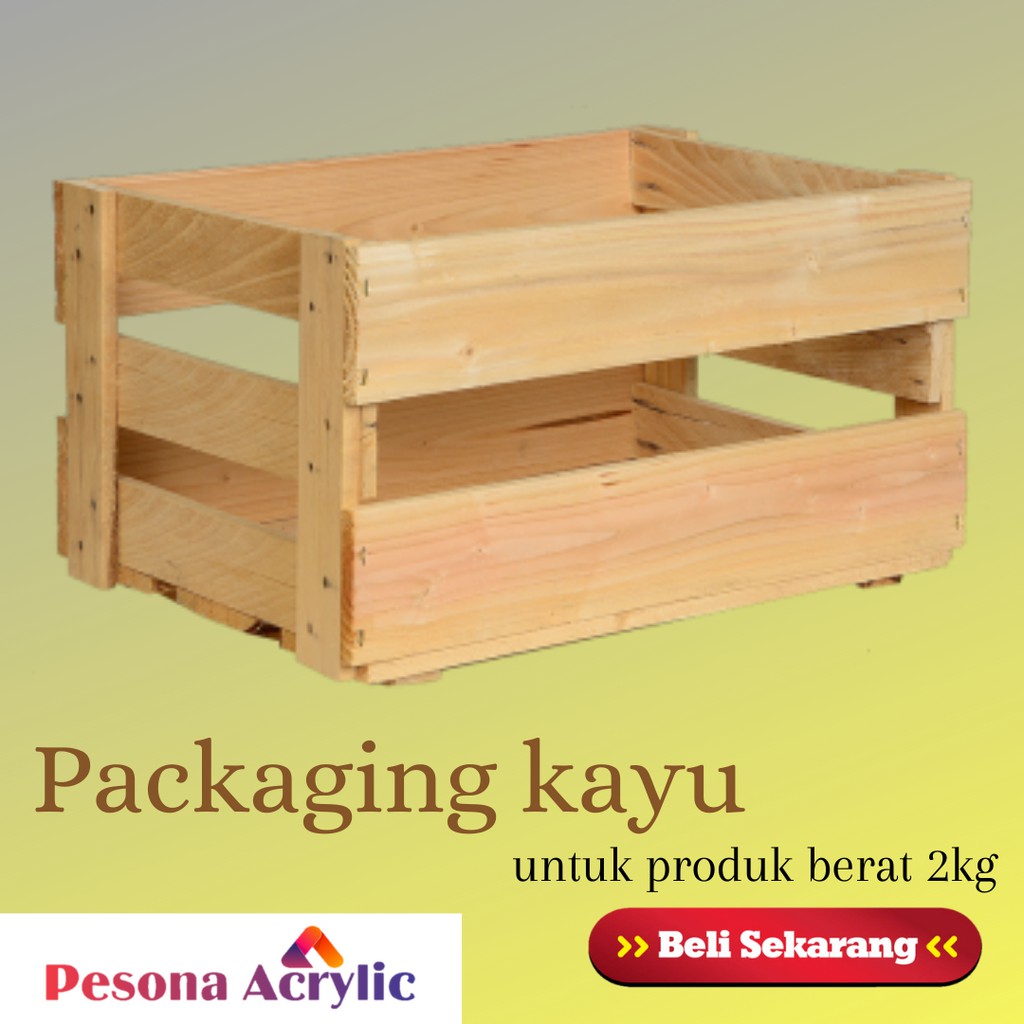Jual Packaging kayu 2kg | Shopee Indonesia