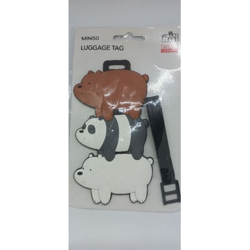 Jual Lugage tag miniso we bare bears | Shopee Indonesia