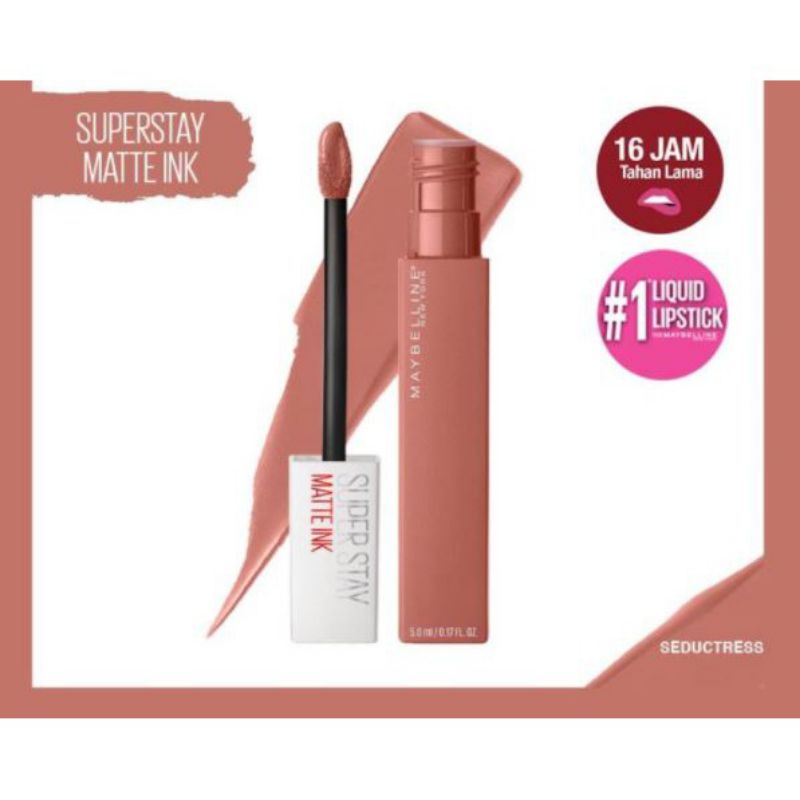 Jual MAYBELLINE SUPER STAY MATTE INK NO 65 Seductress DIJAMIN ORIGINAL ...