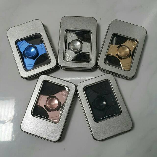 Jual Fidget Spinner Metal Almunium 3 Sisi | Shopee Indonesia