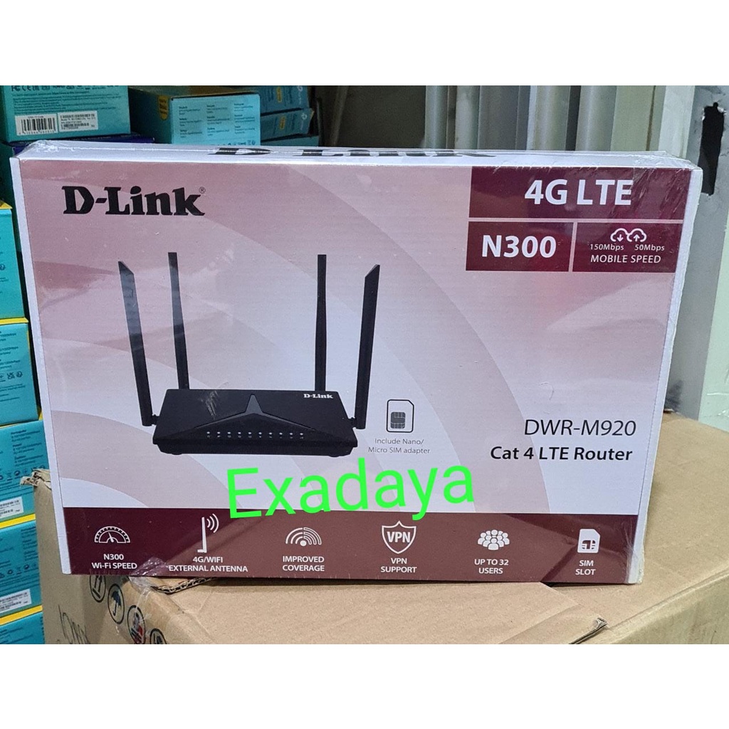 Jual D-LINK DWR-M920 , 4G N300 LTE Modem Router ( Pengganti DWR-920 ) | Shopee Indonesia