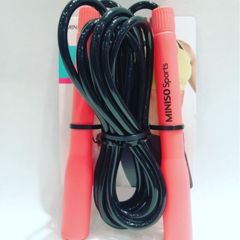 Jual SPECIAL SALE MINISO SKIPPING JUMP ROPE WITH LONG HAND GRIP ...