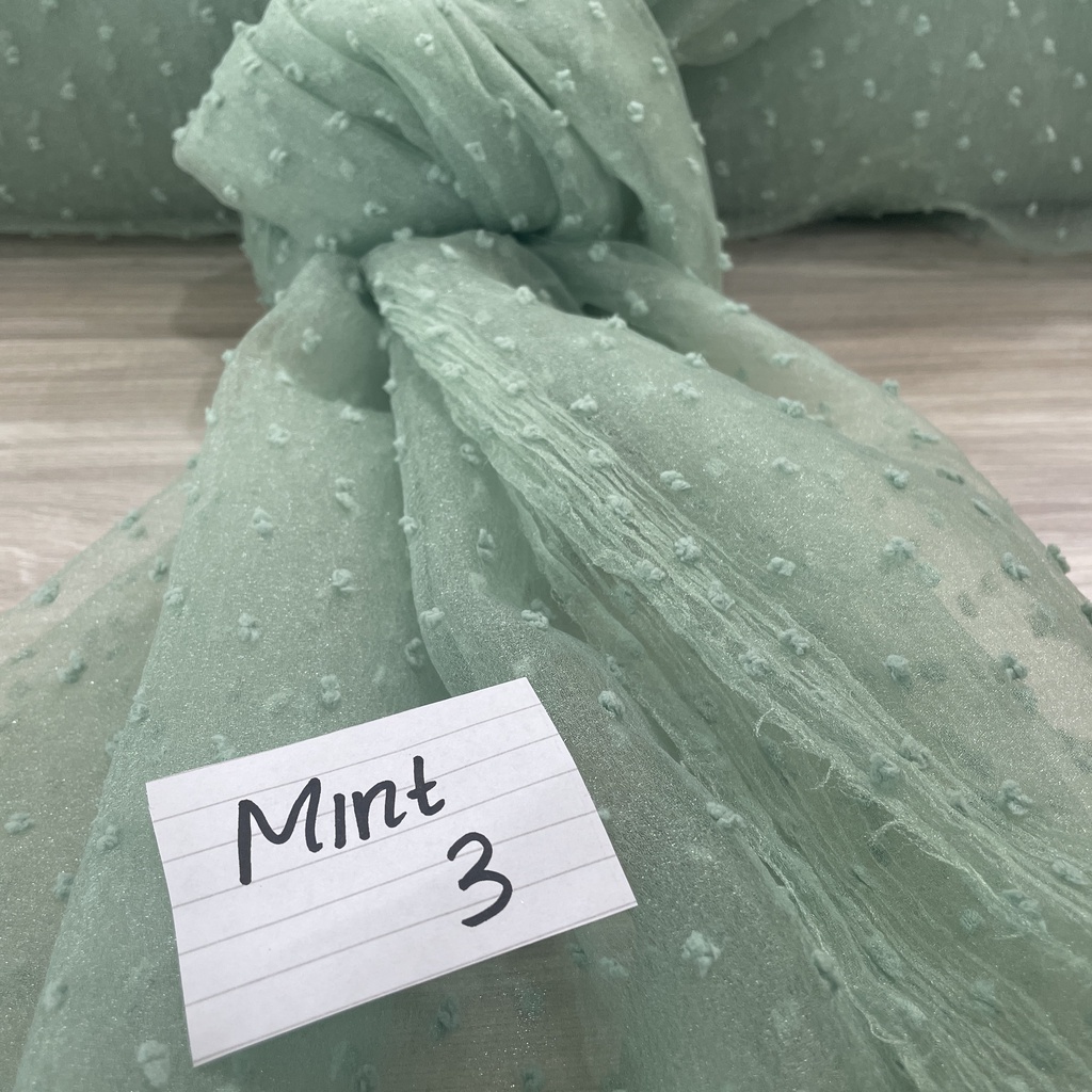 Jual Organza Dot / Organdi Dot / Organza Dotty / Organdi Bintik ( Harga ...