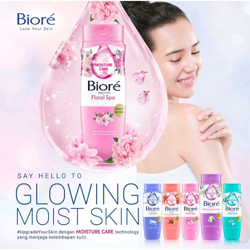 Jual Biore Body Foam Moisture Care 250ml ( Botol ) | Shopee Indonesia