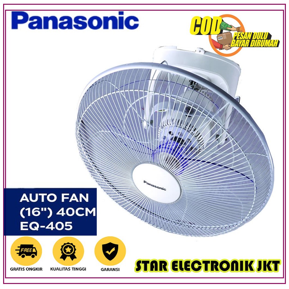 Jual Kipas Angin PANASONIC Gantung Plafon Auto Fan F EQ 405/FEQ405 16 ...