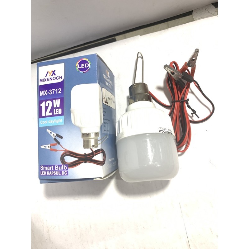 Jual LAMPU LED JEPIT AKI 12watt 12W 12 watt DC 12volt 1.5meter LAMPU DC ...