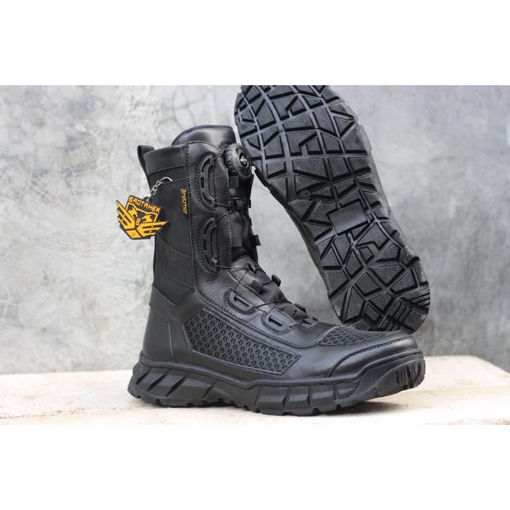 Jual Sepatu Boots Pdl Tali Putar Merk Brother Model Fitgo Tawon ...