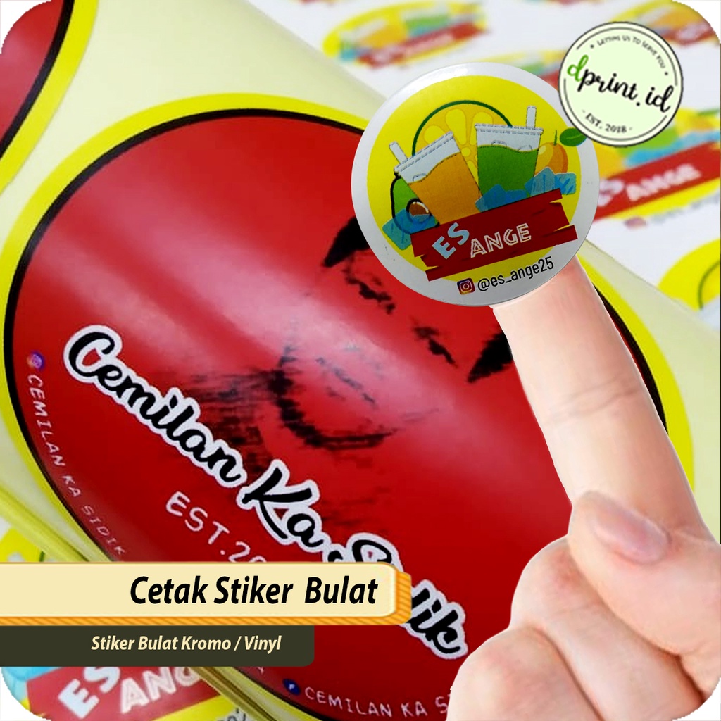 Jual Stiker Cut Bulat Cromo 5 6 7 8 9 10 CM | Shopee Indonesia