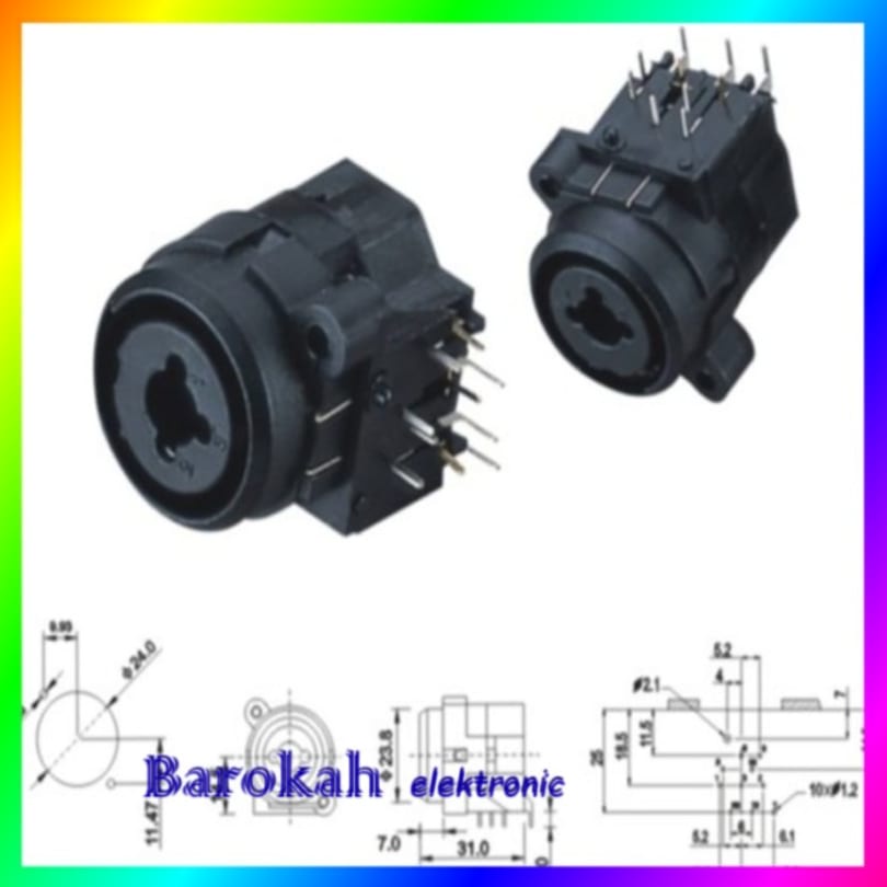 Jual Connector XLR Multi (Canon - Akai / Toa Stereo) | Shopee Indonesia