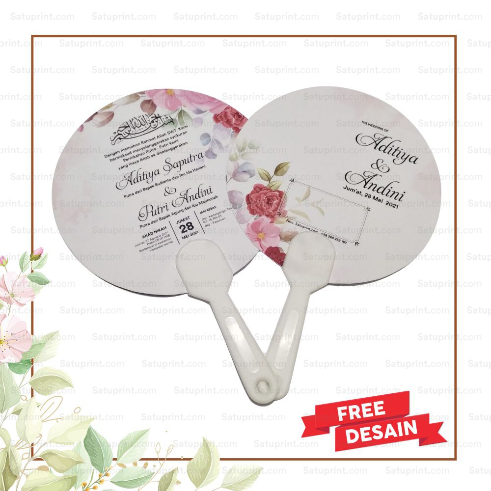 Jual Undangan Kipas Pernikahan, Undangan Kipas Custom, Undangan Kipas ...