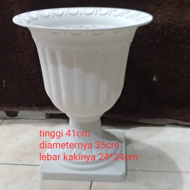 Jual Pot piala putih plastik besar | Shopee Indonesia