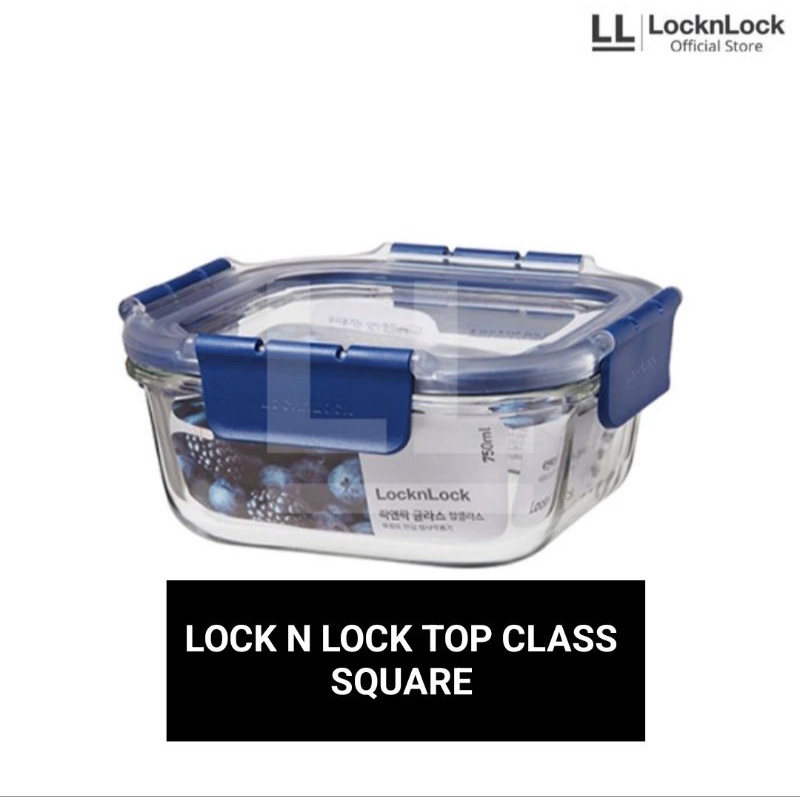 Jual Lock n Lock Top Class Square 300ml / 500ml / 750ml. Locknlock ...