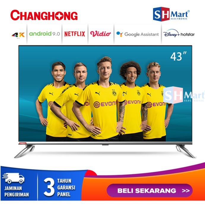 Jual TV CHANGHONG 43 inch Android TV - LED 43H7 (SHMART ELECTRONIC ...