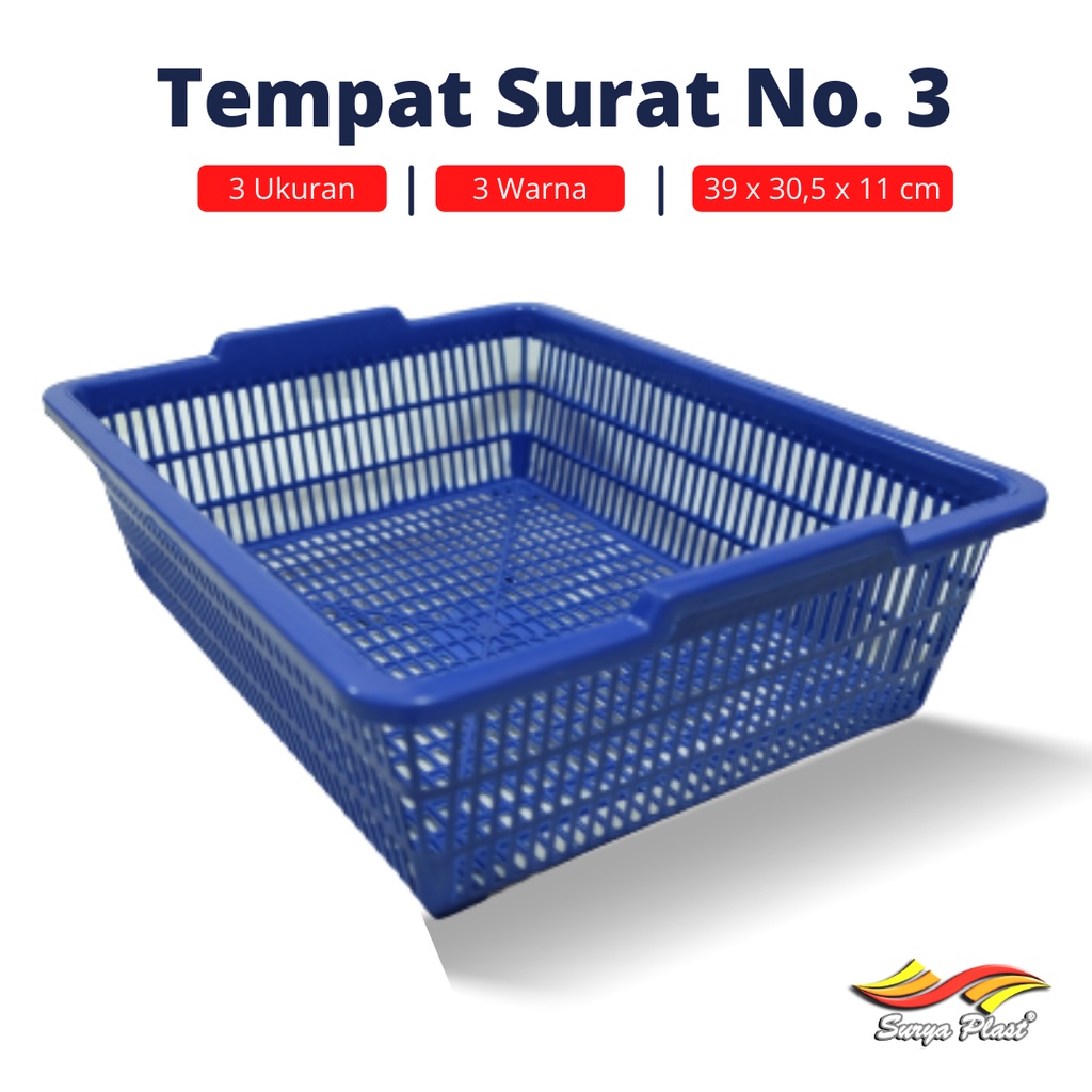 Jual Keranjang Surat No. 3 Surya Plast | Tempat Surat | Keranjang ...