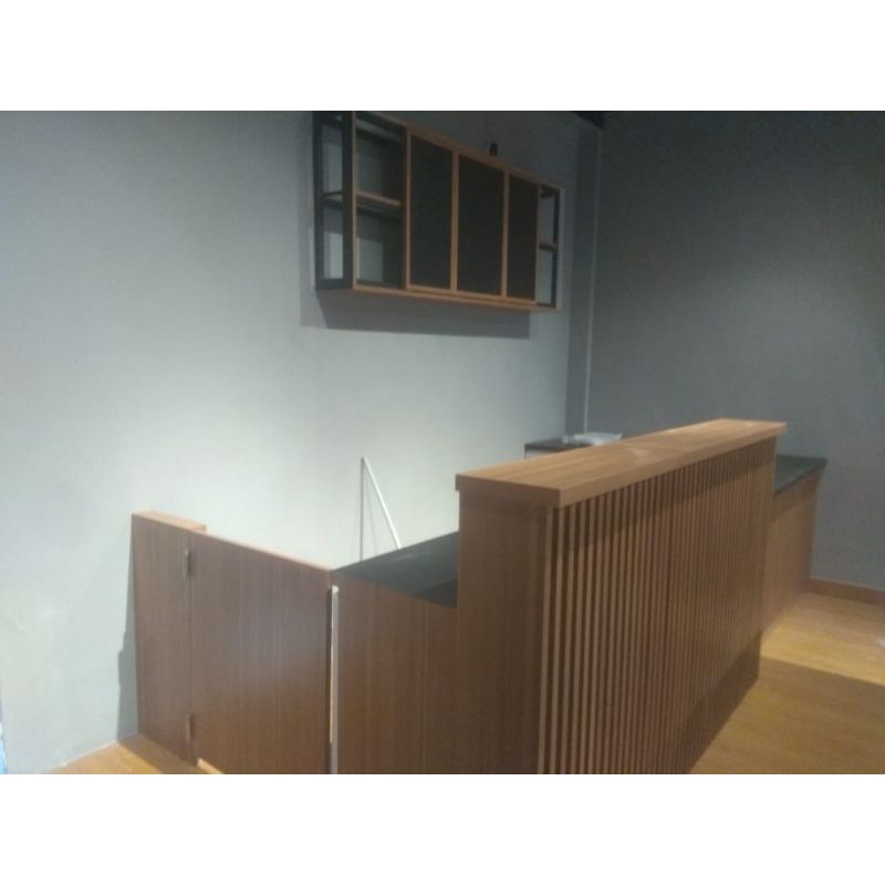 Jual Meja Counter/ Rak Dinding / Meja Barista / Meja Bar | Shopee Indonesia