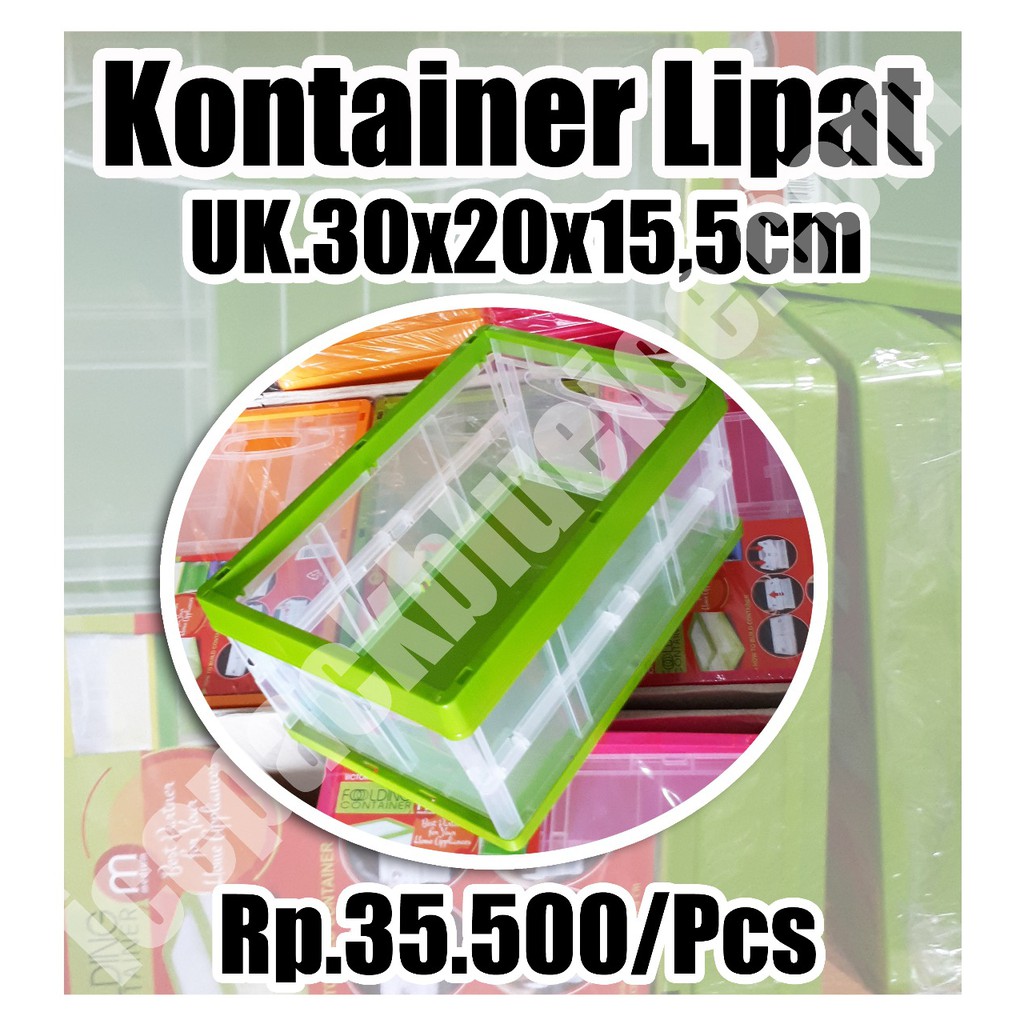Jual Container Plastik Warna - Box Kontainer Lipat Kecil - Jual Storage ...