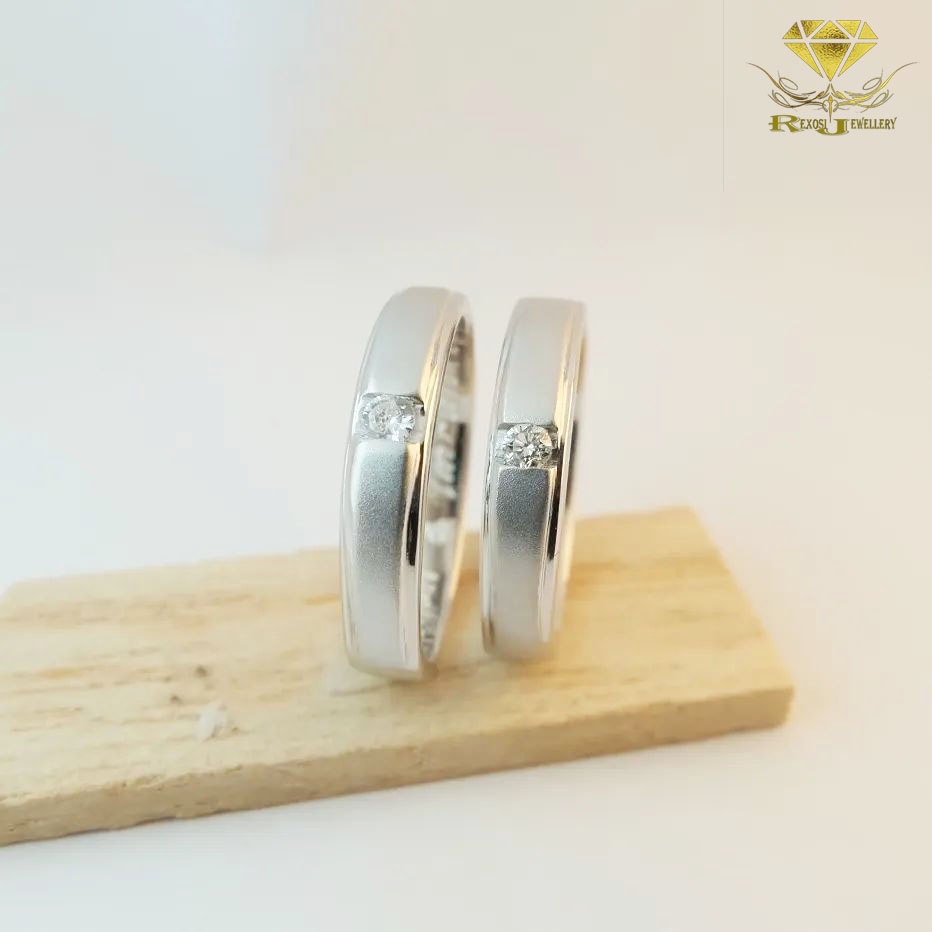 Jual Cincin Couple Emas Berlian Eropa Asli ORI Kawin Nikah Tunangan ...