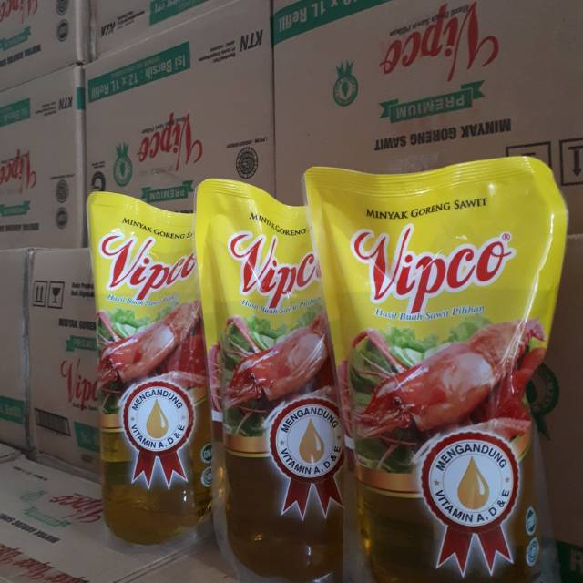 Jual MINYAK VIPCO 1LITER PER DUS ISI 12 | Shopee Indonesia