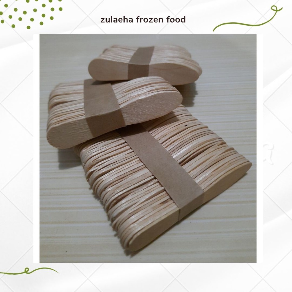 Jual Sendok Ice Cream Kayu 1 ikat 50 pcs | Shopee Indonesia