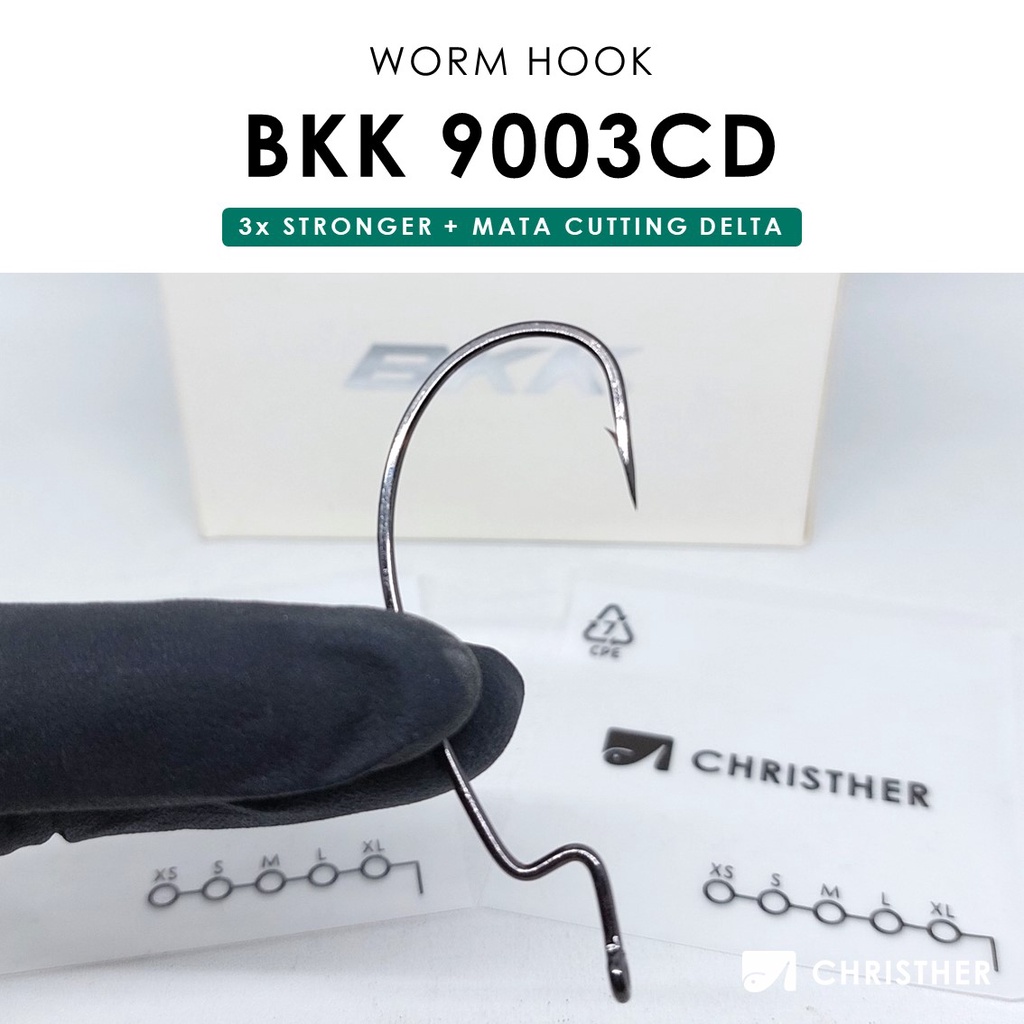 Jual Kail Worm Hook BKK 9003CD untuk Ikan Besar Ganas Repacked / Kail ...