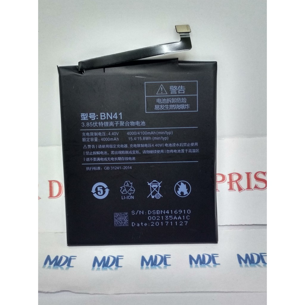 Jual Baterai Xiaomi Redmi Note 4 Note4 BN41 BN 41 Batre Battery ...