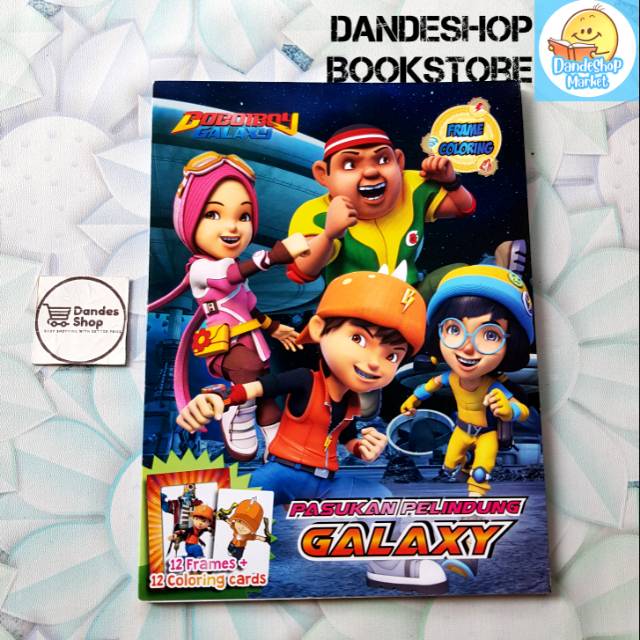 Jual Boboiboy Galaxy Buku Frame Coloring - Mewarnai Hiasan Kertas Boboi ...