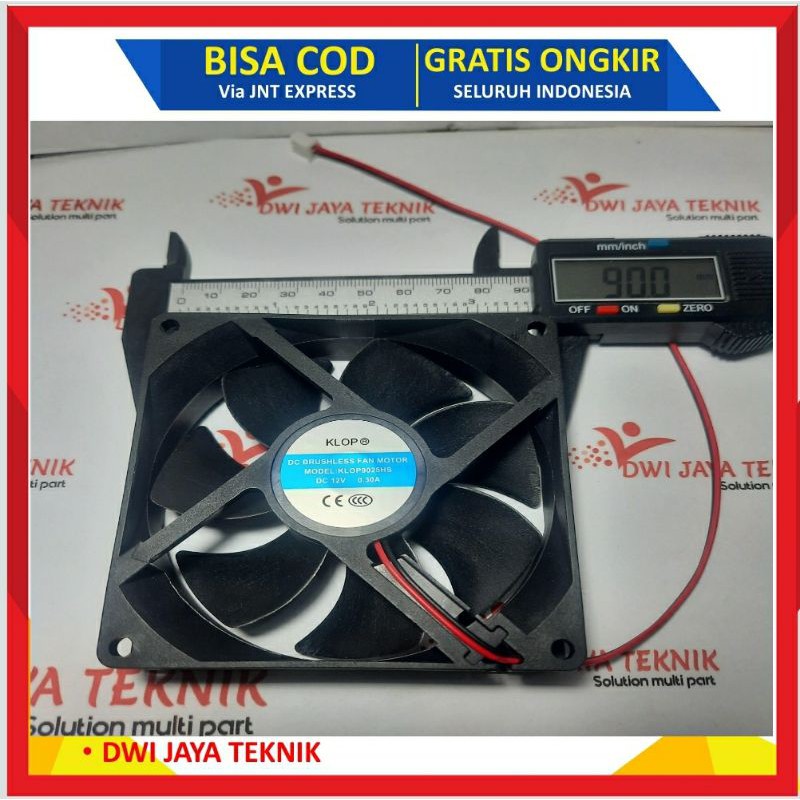 Jual Kipas DC 9cm 12v / kipas dc 9 cm × 9 cm 12 v / Kipas komputer / kipas power | Shopee Indonesia