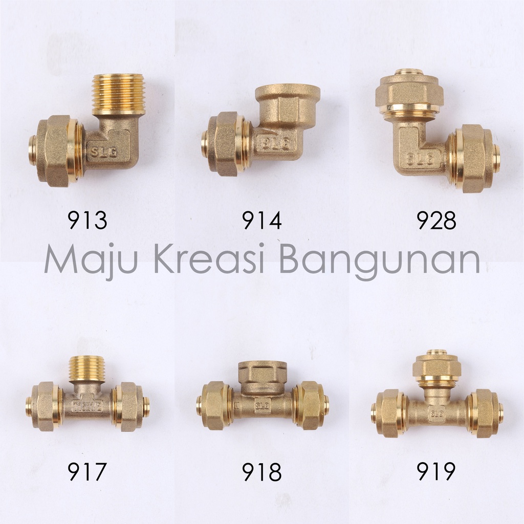 Jual Sambungan Air Panas Soligen Kuningan Tee Sok Shock Nepel Sock Drat Luar Dalam Selang Knee ...