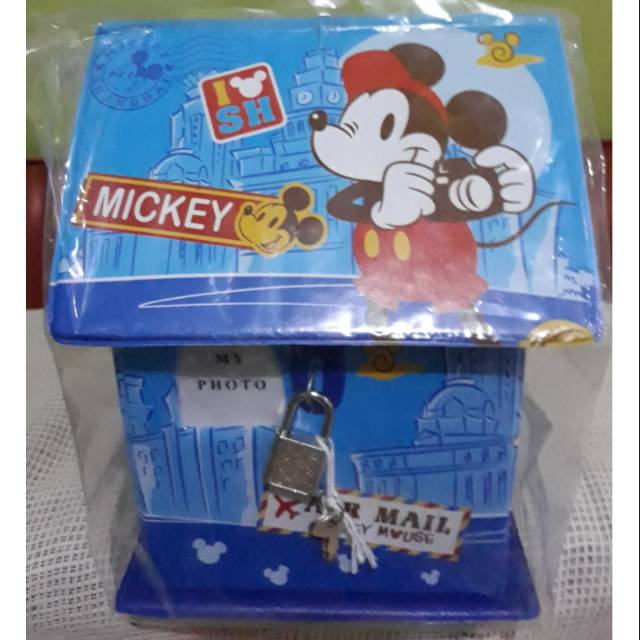 Jual CRB Mickey Mouse Celengan Rumah Besar Gembok Miki Mickey Mouse ...