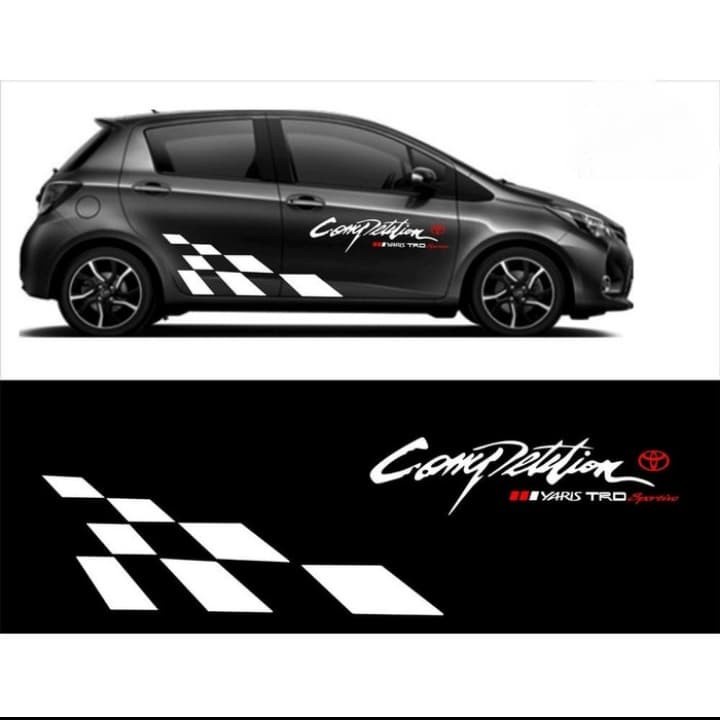 Jual Stiker Cutting Mobil Yaris Stiker The Spirit Off Competition ...