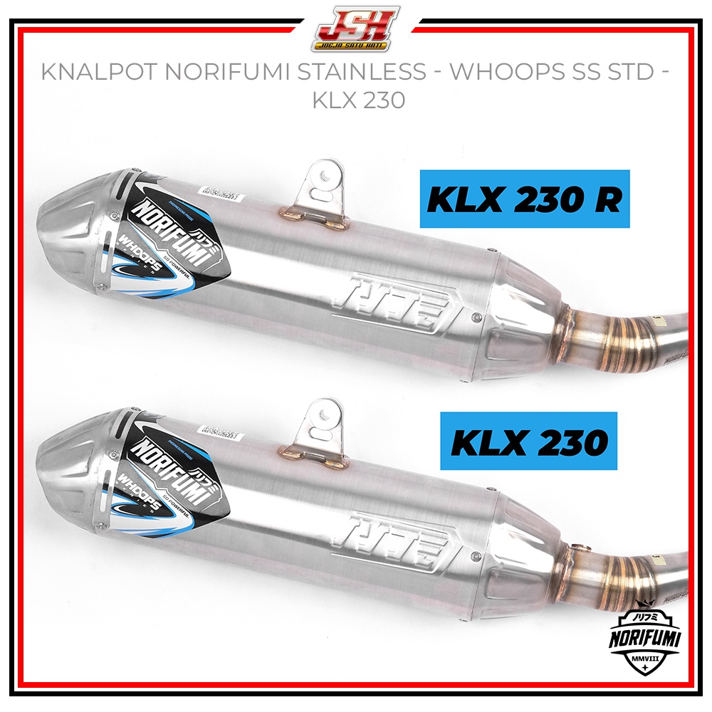 Jual Knalpot Norifumi Racing WHOOPS KLX 230 KLX230R KLX250 CRF250RALLY ...