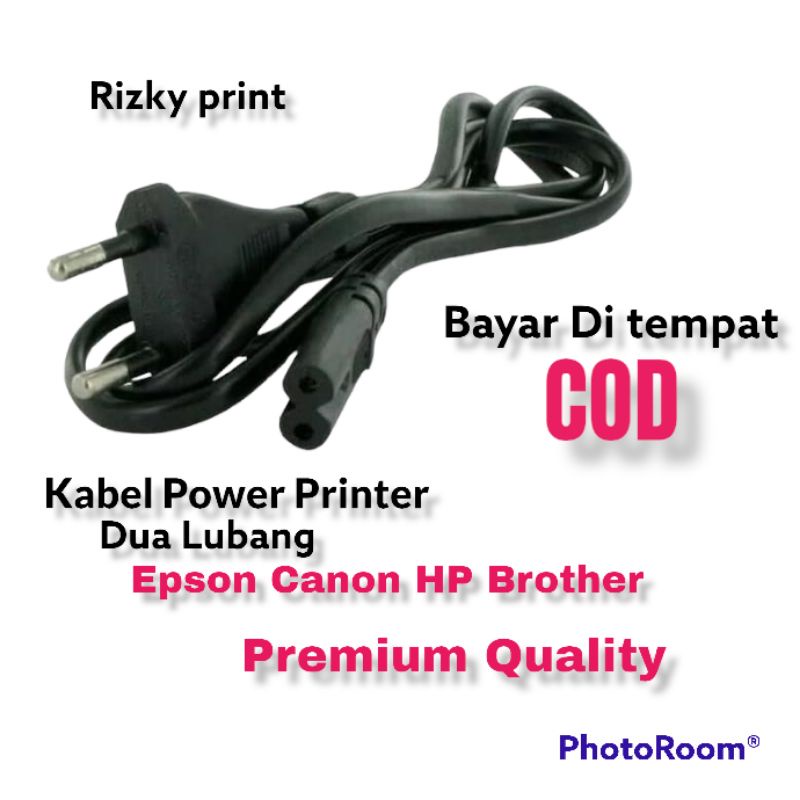 Jual Kabel Power Printer Epson Canon Brother HP Dua Lubang Murah ...