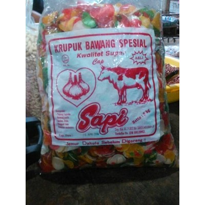 Jual krupuk kerupuk bawang spesial cap sapi 5kg | Shopee Indonesia