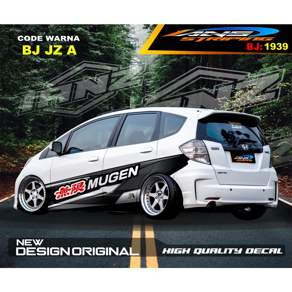 Jual STICKER DECAL MOBIL HONDA BRIO / STICKER BODY SAMPING MOBIL JAZZ ...