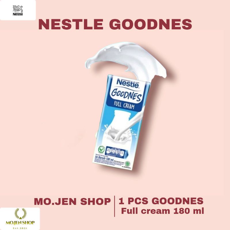 Jual Nestle GOODNES Full Cream Susu UHT Full Cream 180 ml ( 1 Pcs ...