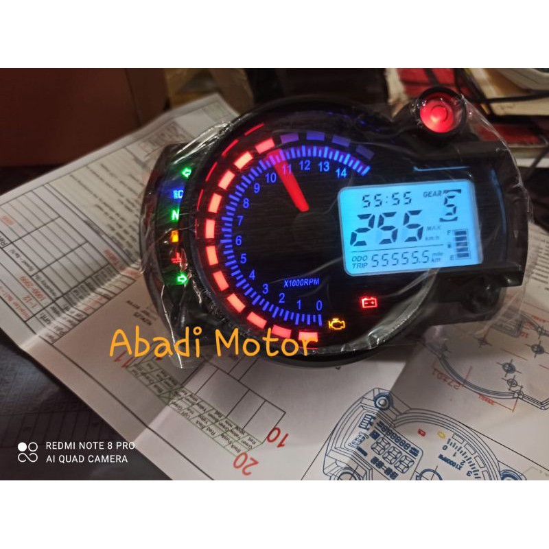 Jual Speedometer Spedometer Spidometer model koso RX2N Digital ...