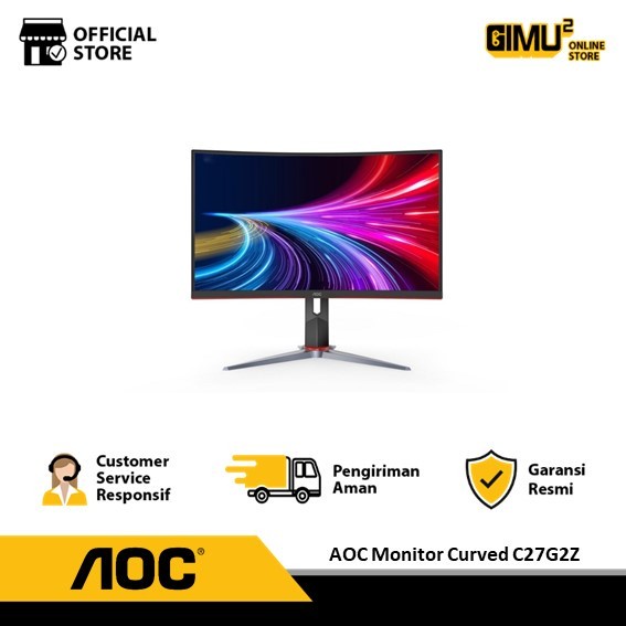 Jual AOC Monitor Gaming Curved [1500R-240Hz-27inch] | Shopee Indonesia