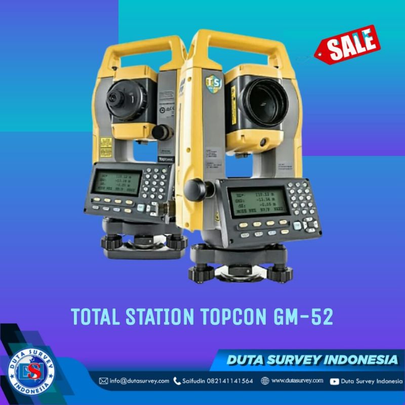 Jual TOTAL STATION TOPCON GM-52 (INCLUDE ACCESORIES) | Shopee Indonesia